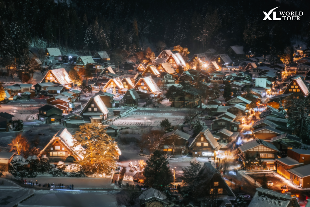 Shirakawa-go Light Up 2025 ประกาศวัน งานประดับไฟ ชิราคาวาโกะ